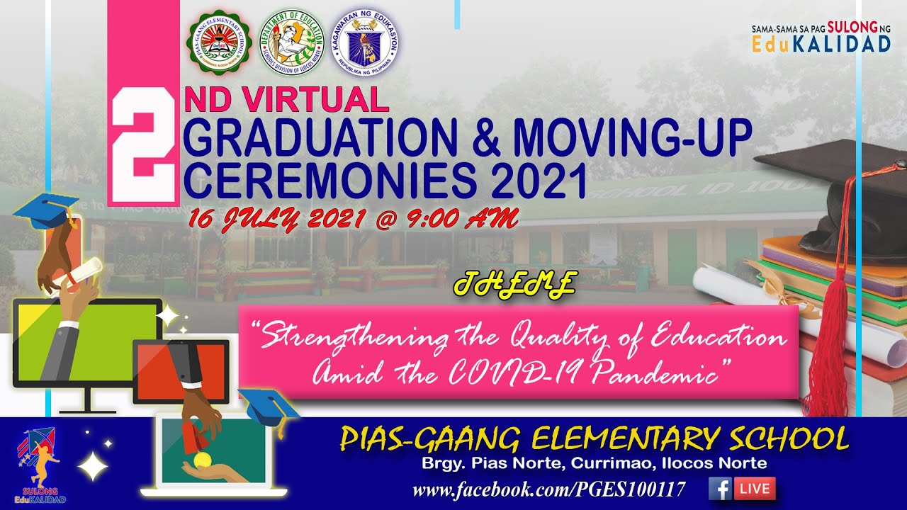 VIRTUAL GRADUATION SAMPLE TEMPLATE 2021 | VIRTUAL GRADUATION and MOVING-UP CEREMONIES