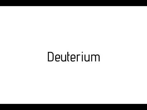 How to pronounce Deuterium / Deuterium pronunciation