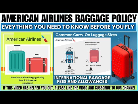 ✅American Airlines Baggage Policy 2025 | Carry-On, Checked & Fees Explained!🧳✈️