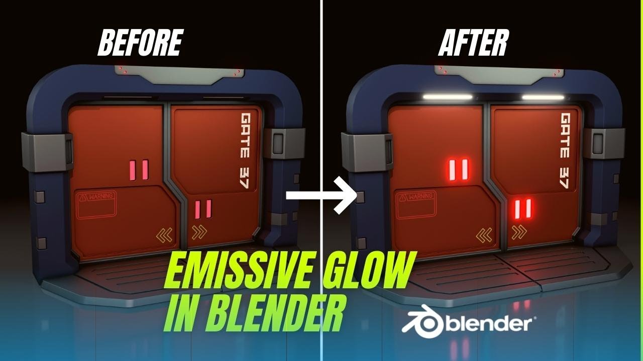 EMISSIVE GLOW using Blender Cycles | Blender Rendering Tutorial