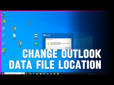 How to change outlook data file location