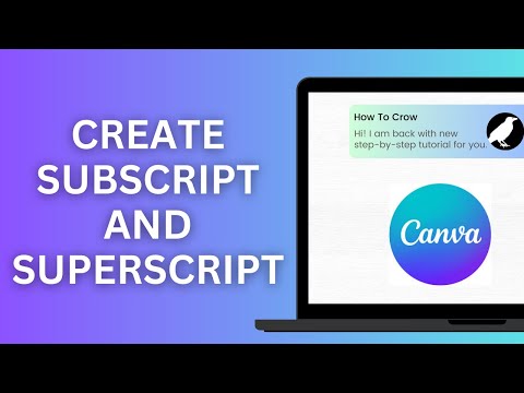 How to Create Subscript and Superscript on Canva