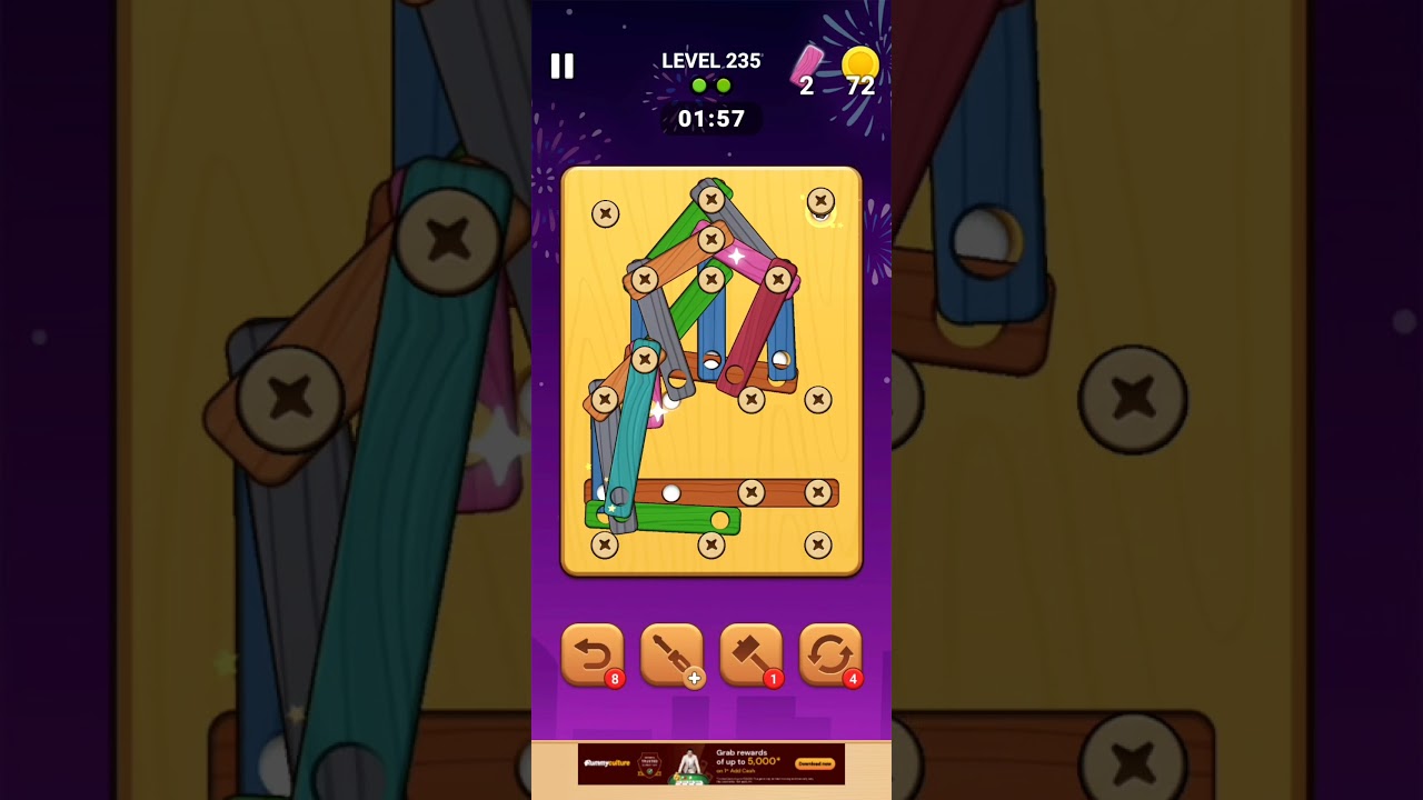 Screw Pin Puzzles | Brain Games | Pin Puzzles Games | #05