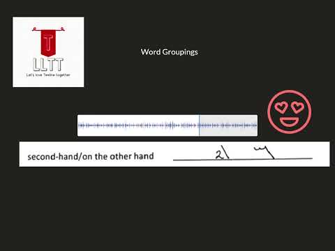 Browsing in a Secondhand Bookstore - revisiting the word groupings