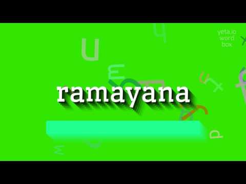 RAMAYANA - HOW TO PRONOUNCE IT? #ramayana