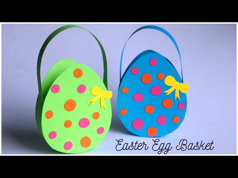 DIY Easter Egg Basket | Handmade Paper Treat Bags for Easter 2020