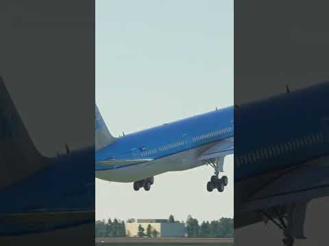 Realistic KLM 787 takeoff out of Amsterdam