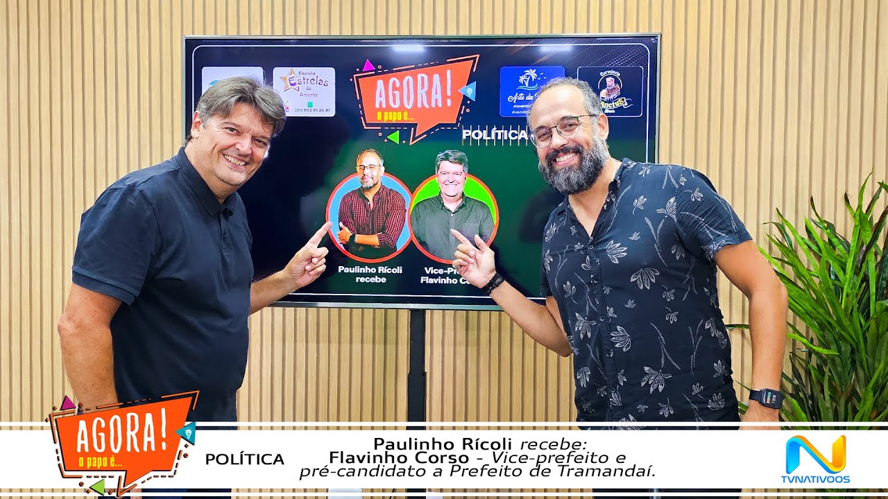 Paulinho Ricolí apresentador do programa “Agora o papo é…”, dessa ...