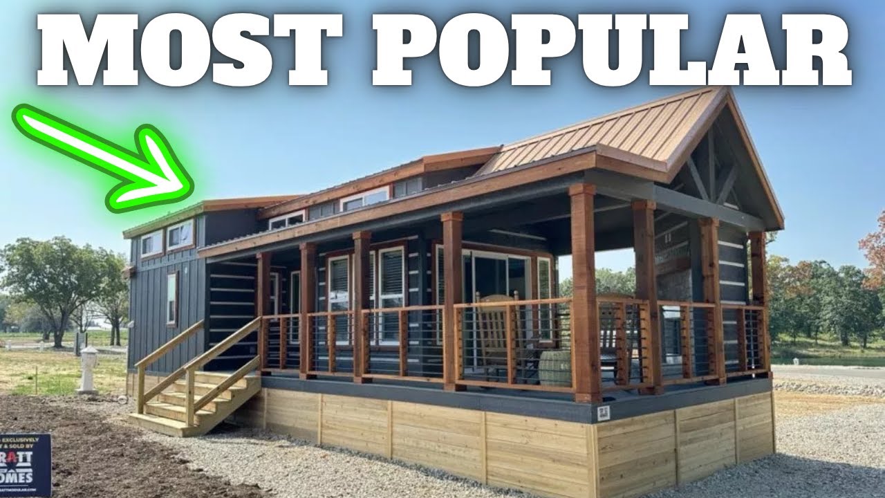 TOP SELLING tiny house right now! New Park Model Cabin Tour