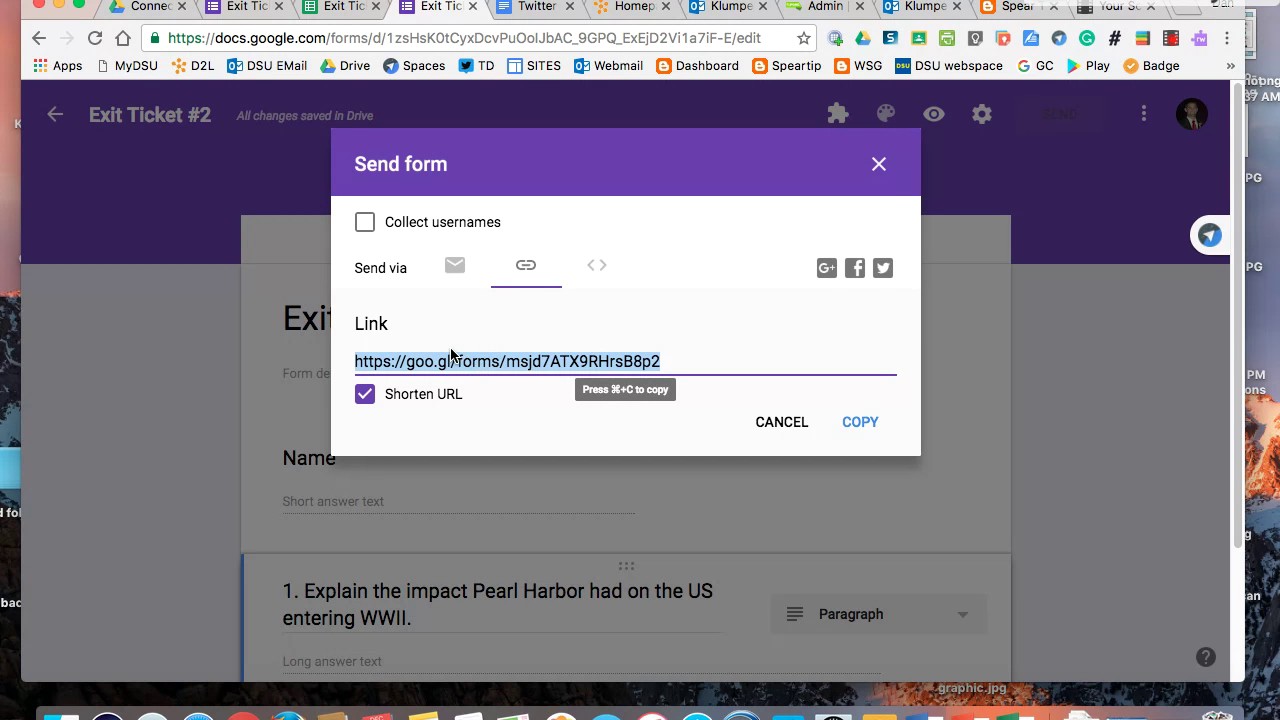 How to merge multiple Google Forms into one