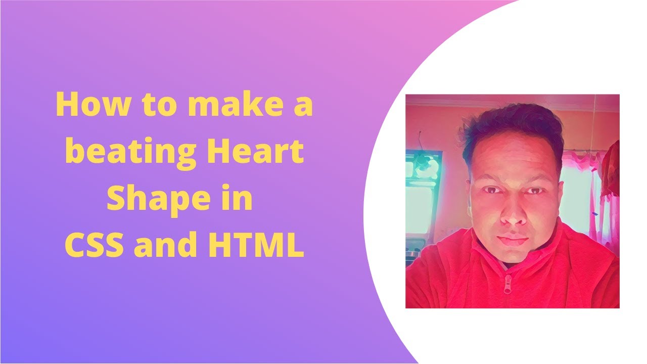 How to Make a Heart Shape in CSS and HTML. #HTML