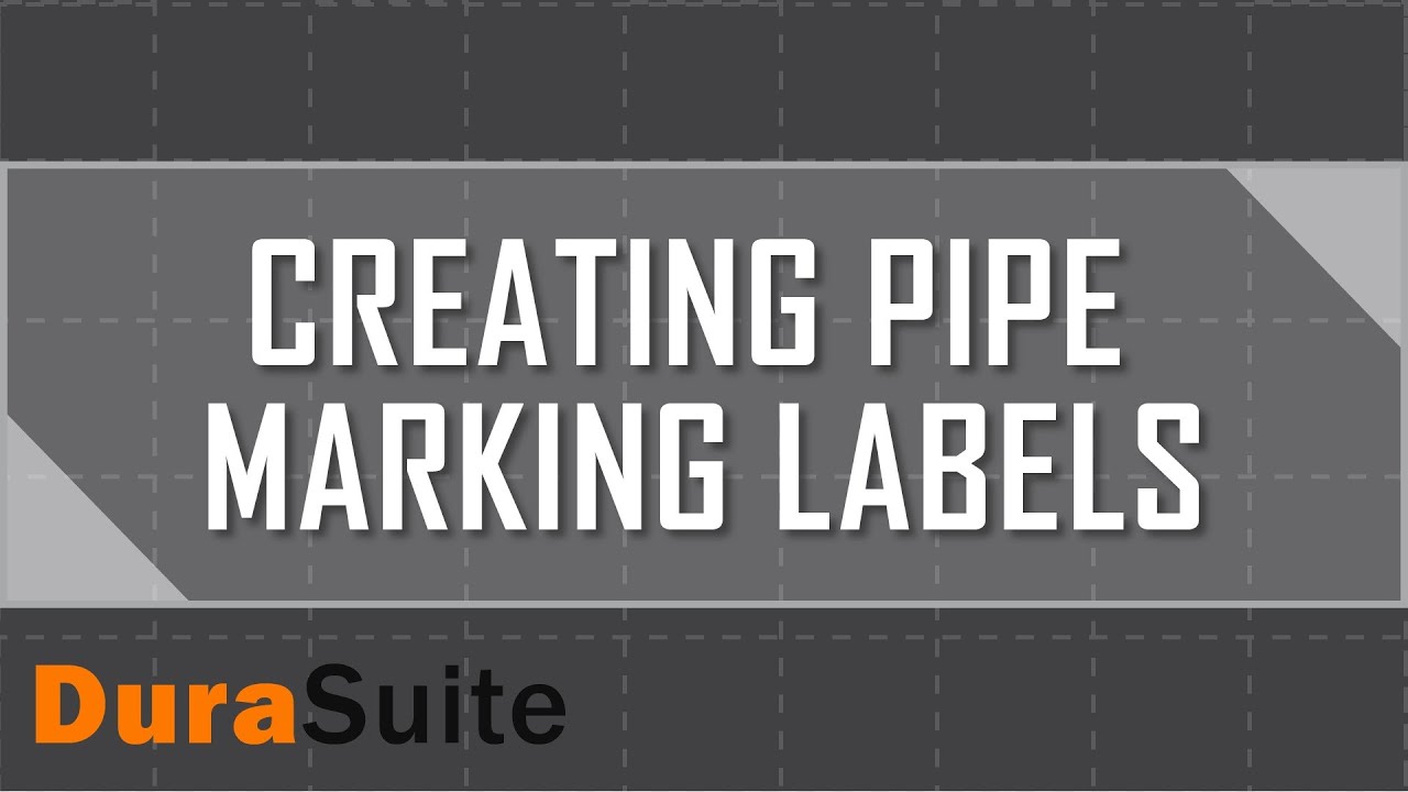 Create Pipe Marking Labels with DuraSuite