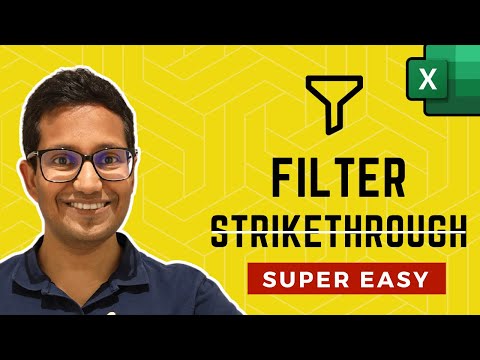 2 Easy Ways to Filter Cells with Strikethrough in Excel