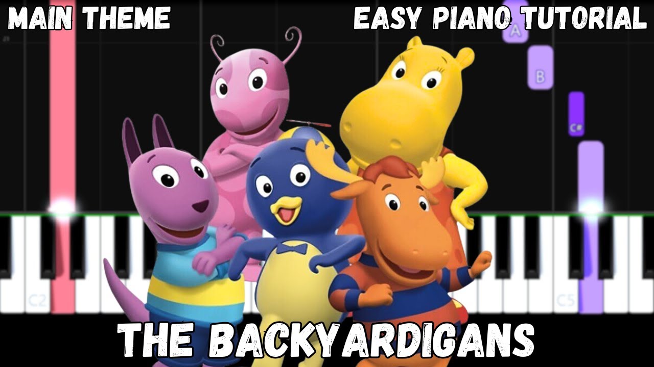 The Backyardigans Main Theme (Easy Piano Tutorial)