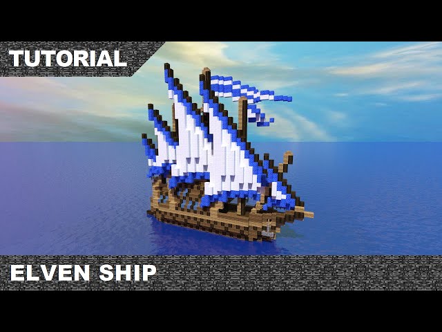 Minecraft Small & Medium Elven Ships +Tutorial Minecraft Map