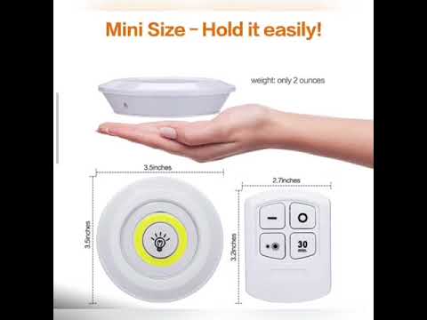 Wireless LED light with remote control set of 3 Review || https://tomtomland.com/products/home-6