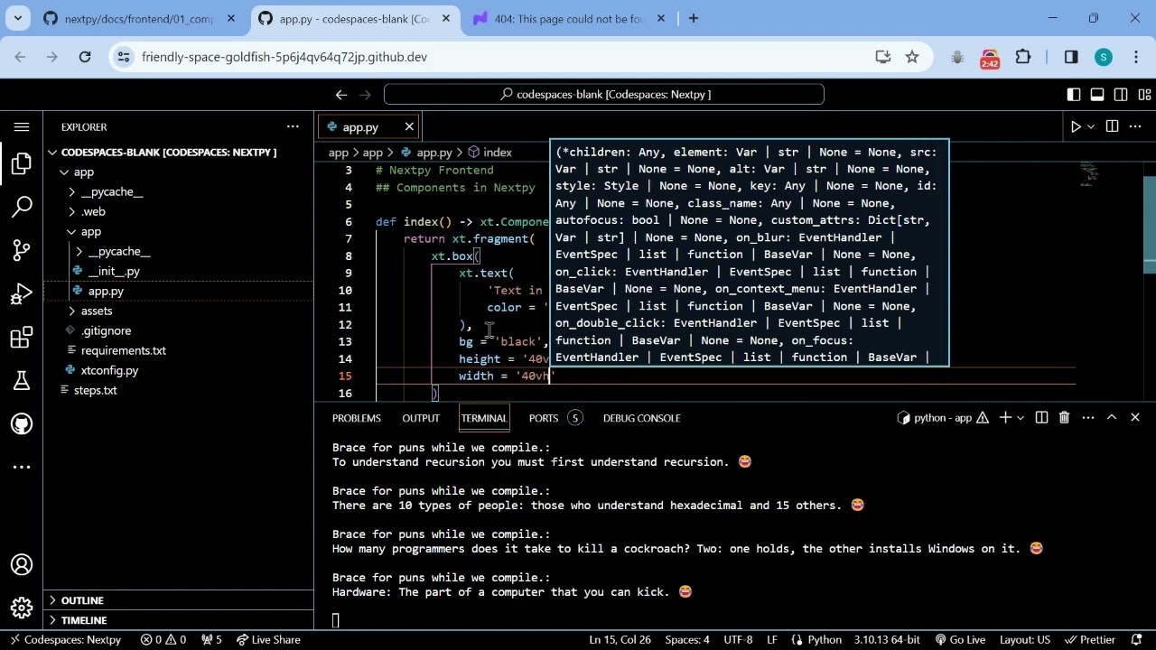 Frontend | Components in Nextpy