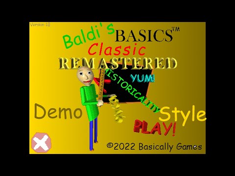 Steam Community :: Video :: Baldi's Basics Classic Remastered - Demo Style