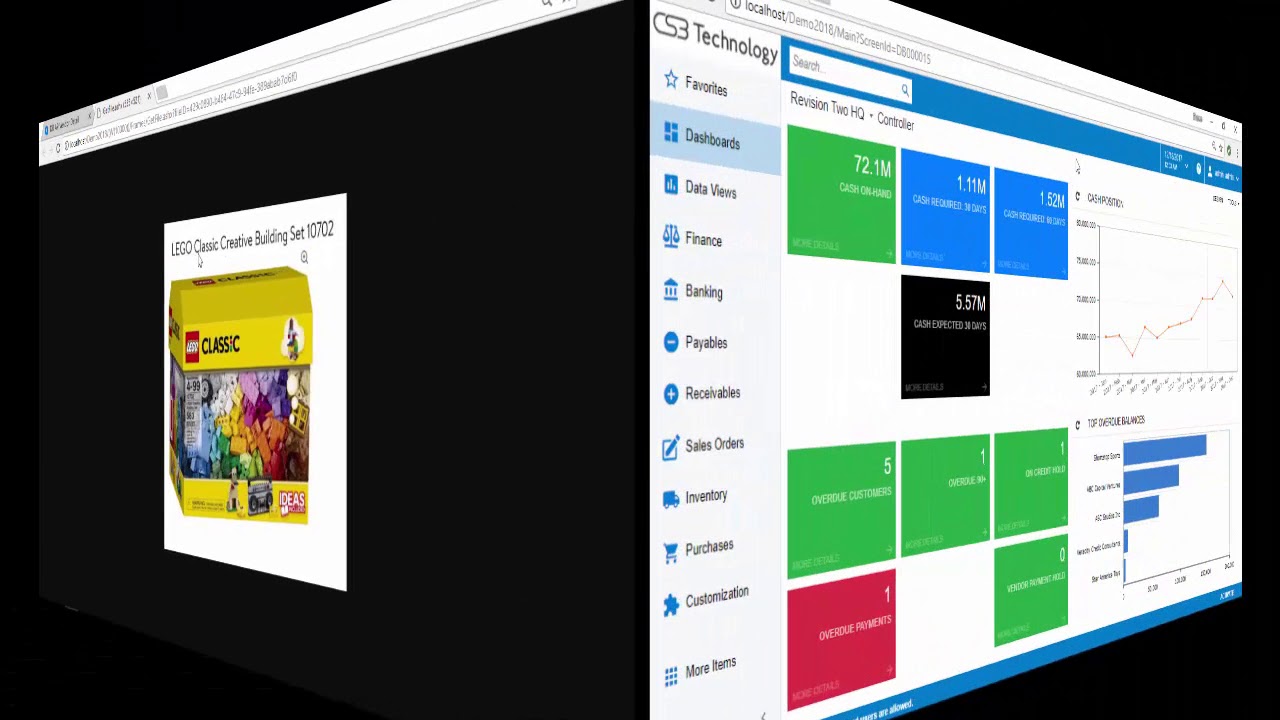 Acumatica Cash Management with Dashboard Controls