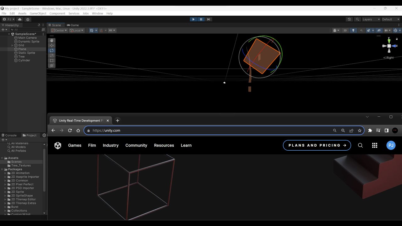 Unity’s interface - Unity User Manual 2022.3 (LTS).