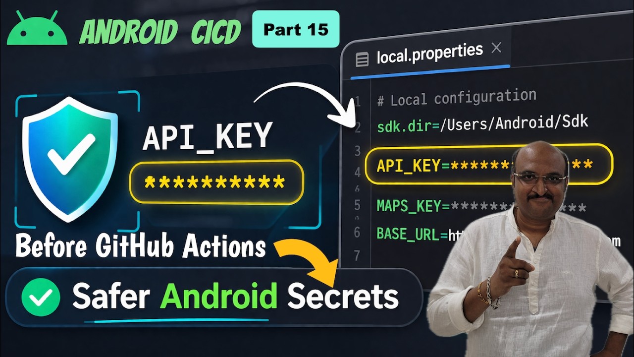 Before GitHub Actions: Stop Hardcoding API Keys in Android - A Safer Setup | Android CICD - 15