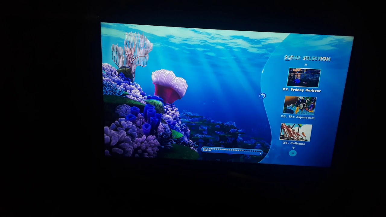 Finding Nemo 2012 Blu-ray menu walkthrough
