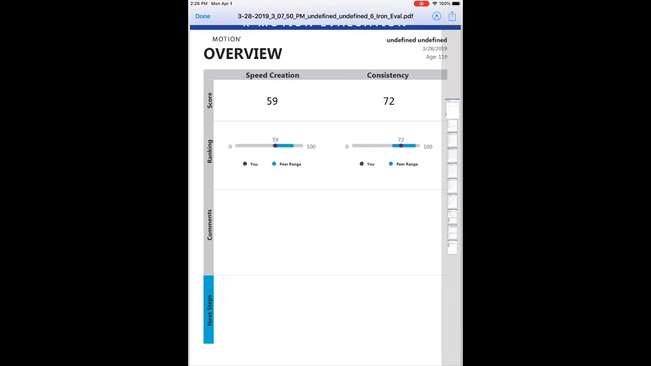 K Motion Evaluation Tool!