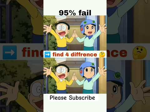 find 4 mistakes 🧠🤨 Doraemon cartoon images #shortvideo #trending #nobita #find #doraemon #songs