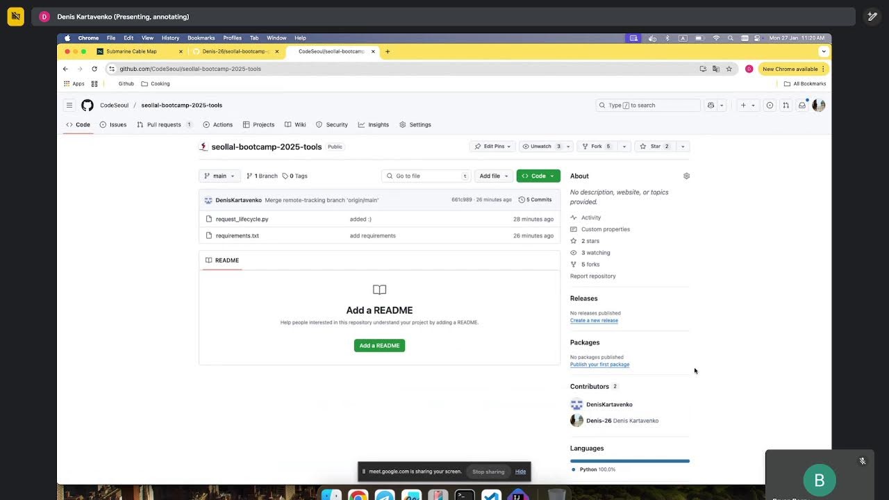 Seollal Bootcamp - Day 1 - Introduction to Git and Github