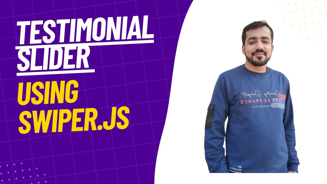 Create a Modern Testimonial Slider Using Swiper.js | Code on GitHub