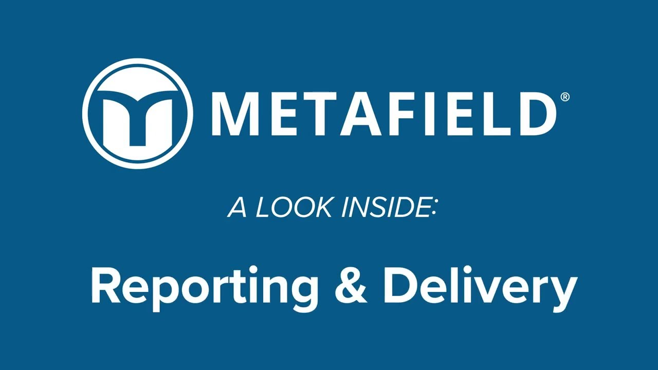 Reporting & Delivery | MetaField Demo | Construction Materials Testing Software