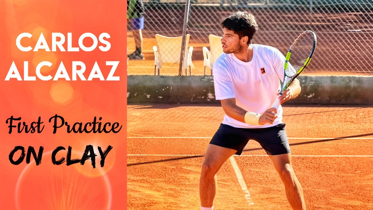 Carlos Alcaraz Hits the Clay for the First Time – INSANE Practice! You Must Watch!