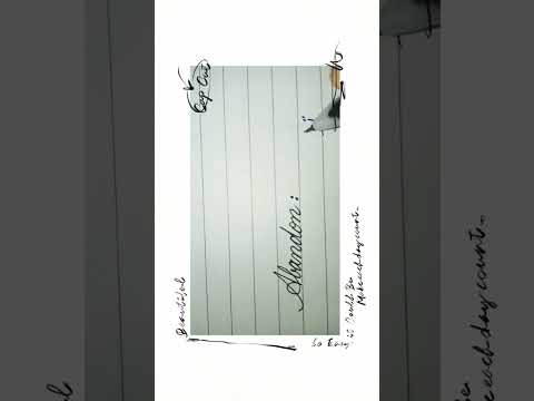 words/ meaning| cursive calligraphy @high class writing|