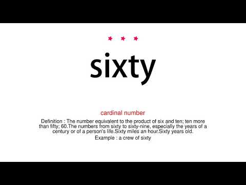How to pronounce sixty - Vocab Today