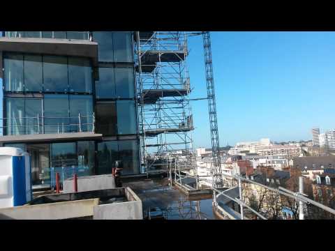Vue depuis le 7e étage de Cap Mail, une résidence signée Jean Nouvel pour Giboire à Rennes