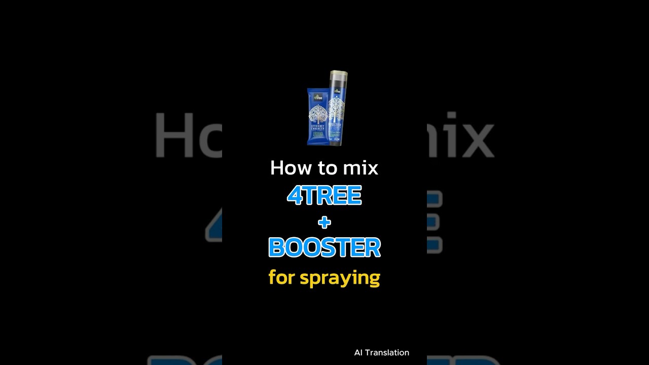How to mix 4Tree and Booster for spraying | EP.12