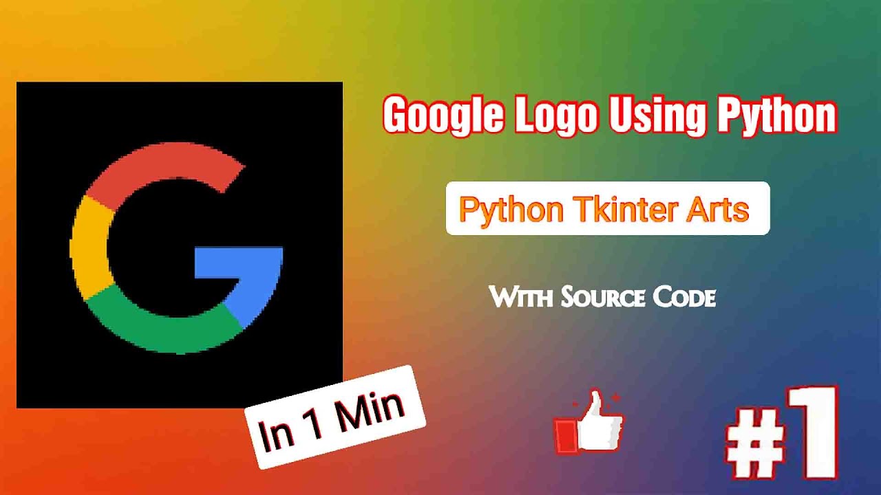 Google Logo Using Python - Tkinter/Turtle Module | Python Project | Python Turtle Arts | Coding PLEX