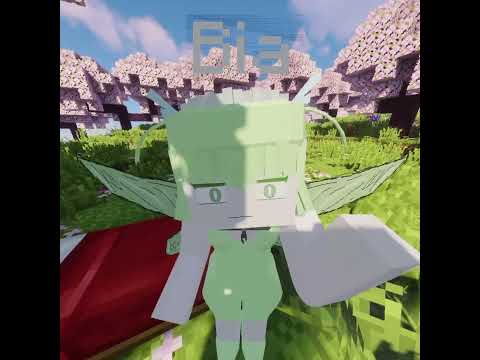 met the green fairy in the cherry forest jenny mod minecraft