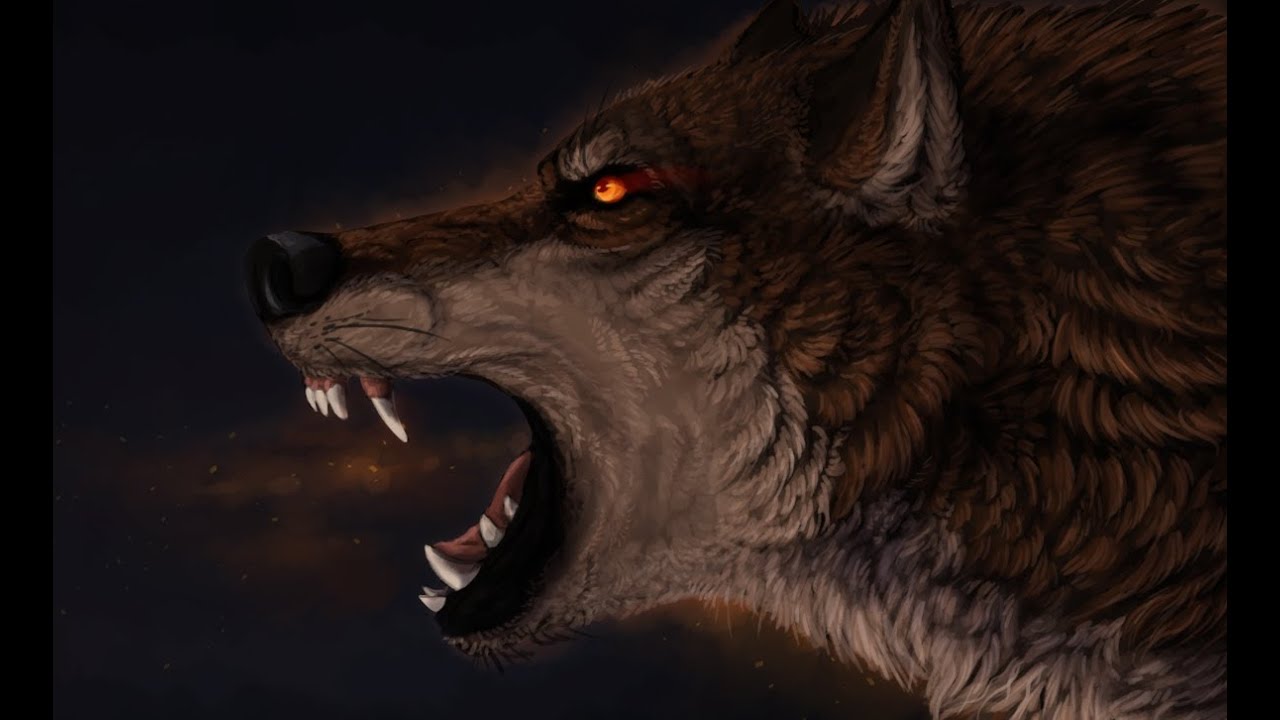 Embers (Wolf Speedpaint)