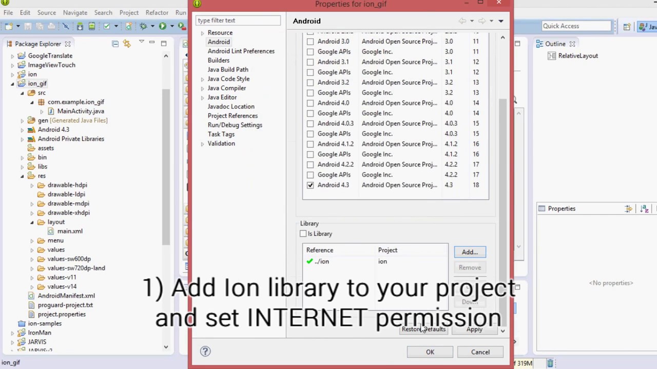 Add GIF Image In ImageView for Android Studio