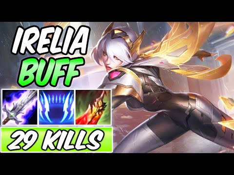 *NEW AMAZING IRELIA BUFF* Stronger 1v1 & Teamfights | Best Build & Runes | League of Legends