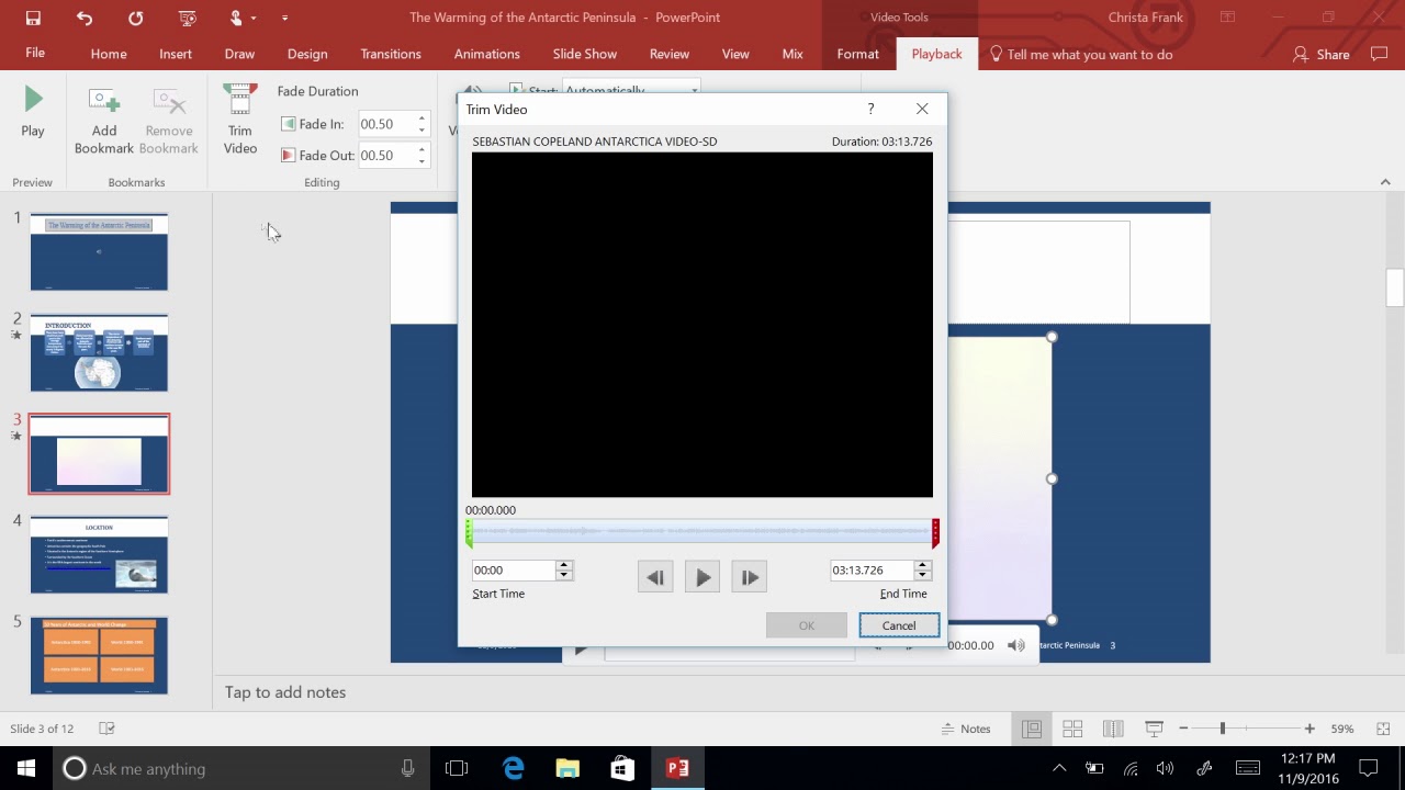 Microsoft PowerPoint 2016 - Module 12: Inserting and Managing Media