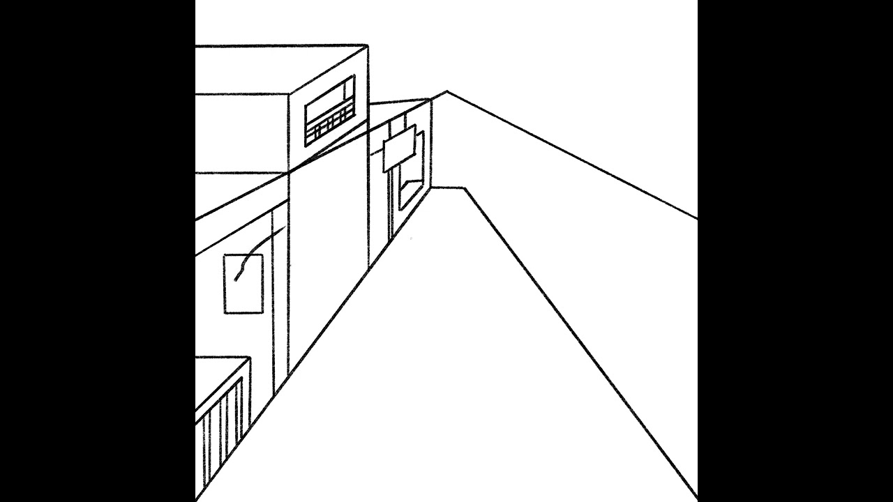 Beautiful cityscape in Procreate