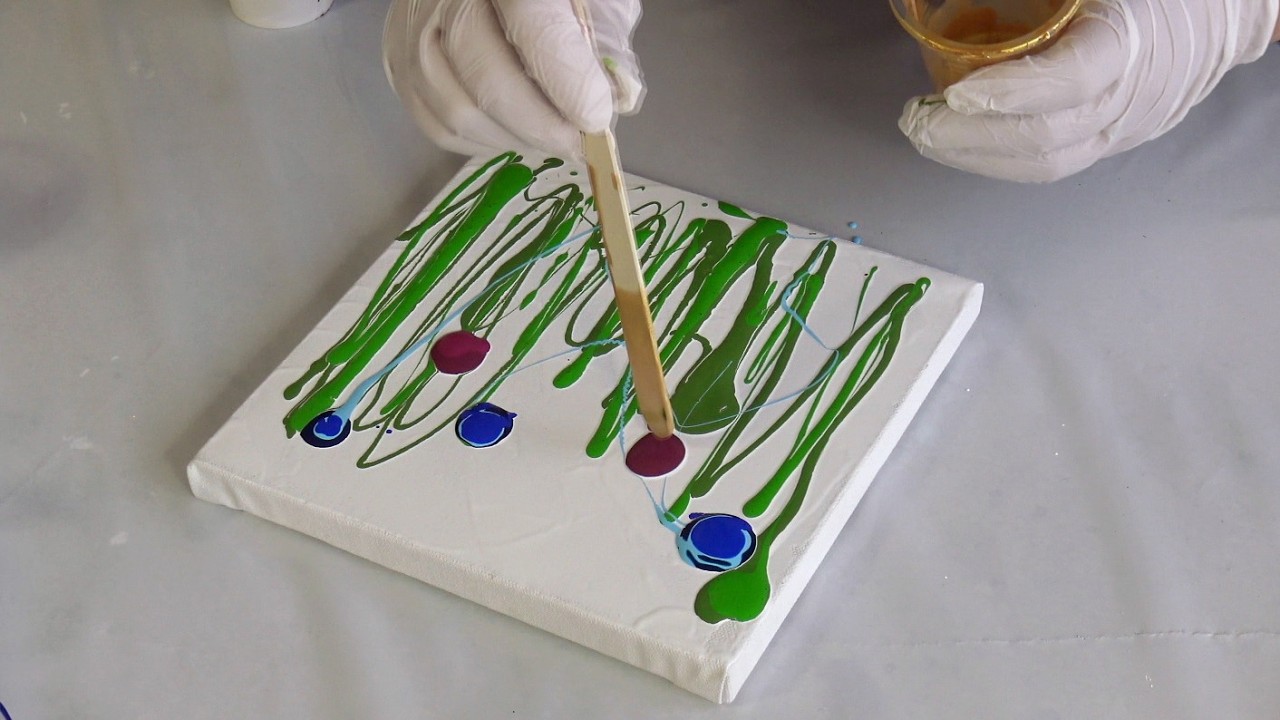 Can You Transfer a Painting?  Double Dip Fluid Art Experiment