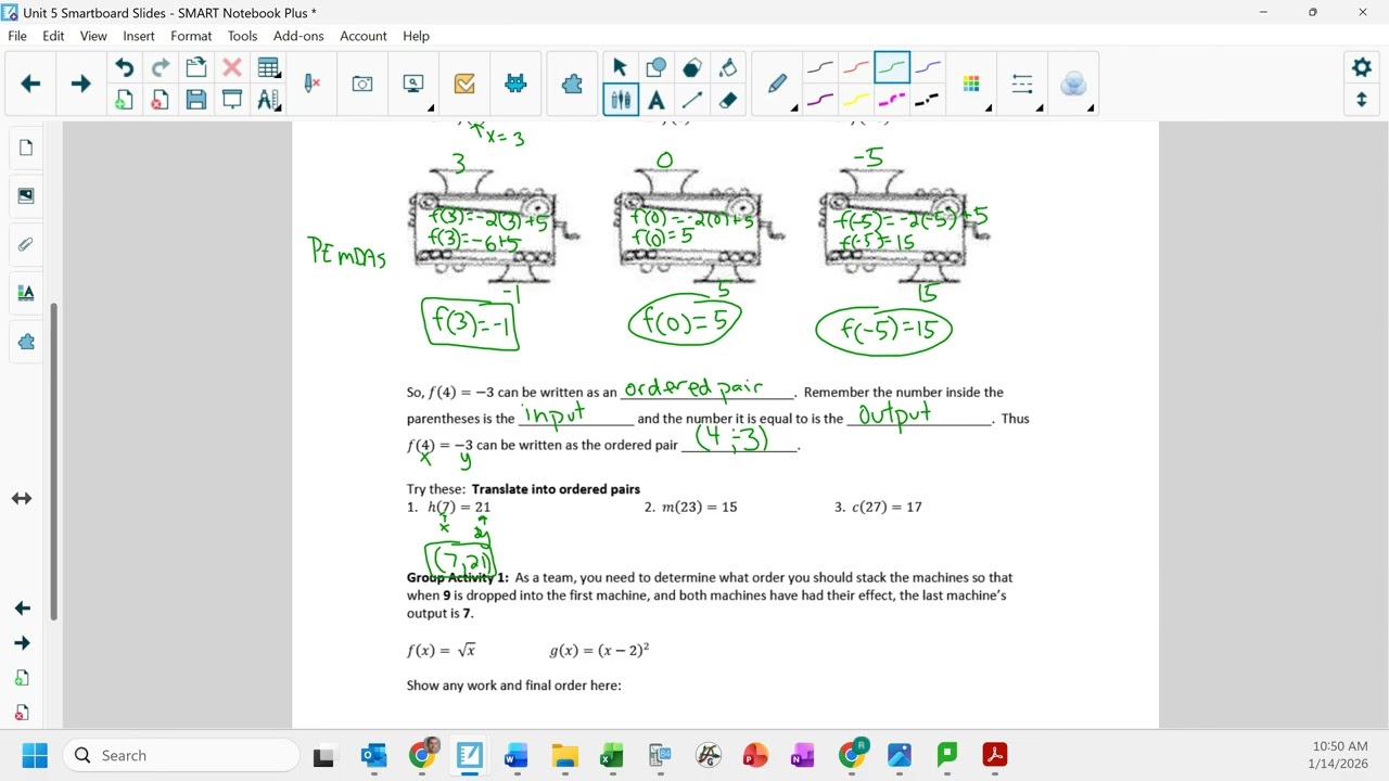 Sec 5-3 Function Notation