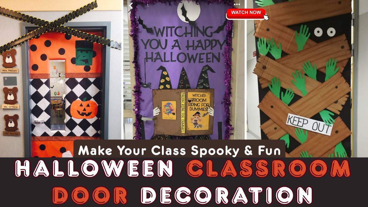 200+ Halloween Classroom Door Decoration Ideas 2025 | 🎃 Cute & Creative School Décor