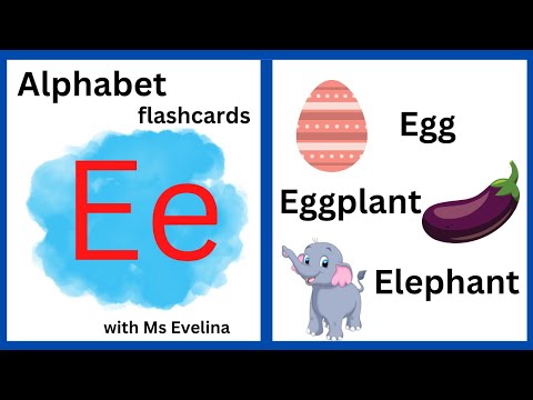 20 Words That Start With Letter Ee - Toddlers/Preschool