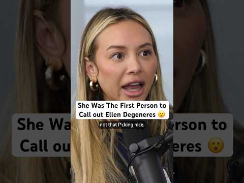 She was the first person to call out Ellen Degeneres ๐ฎ #ellendegeneres #theellenshow #thebachelor