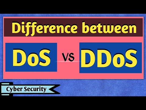 Difference between DoS and DDoS Attack | DoS Attack and DDoS Attack | DoS vs DDoS | Cyber Security