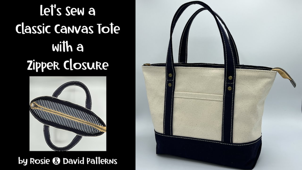 Let's Sew a Classic Canvas Tote by Rosie & David Patterns